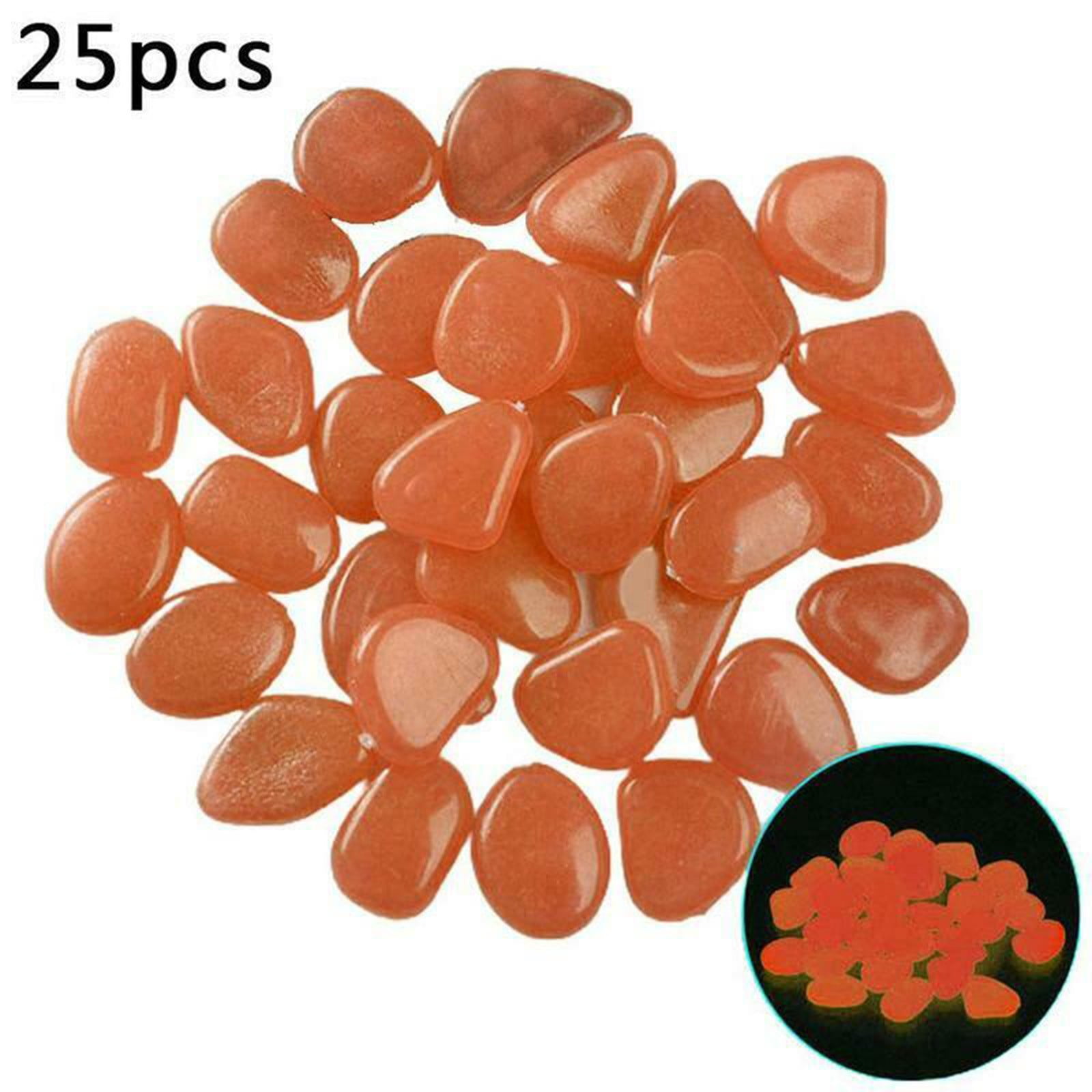 Harlik 25Pc Glowing Garden Pebbles - Solar-Powered Landscape Lighting ...