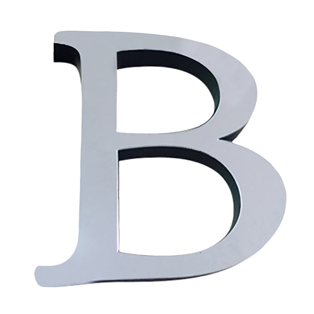 Harlik Acrylic Mirror Alphabet Letters - Silver 15cm Wall Decor for ...