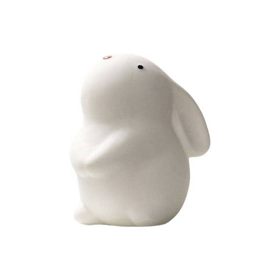 Harlik Cute Simple Ceramic Rabbit Figurine Miniature Easter Animal ...