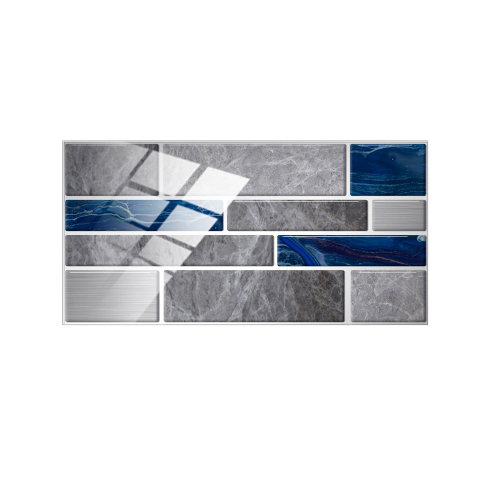 Marble Pattern Wall Stickers - Luxury Peel & Stick Tile Decals (10X20Cm ...