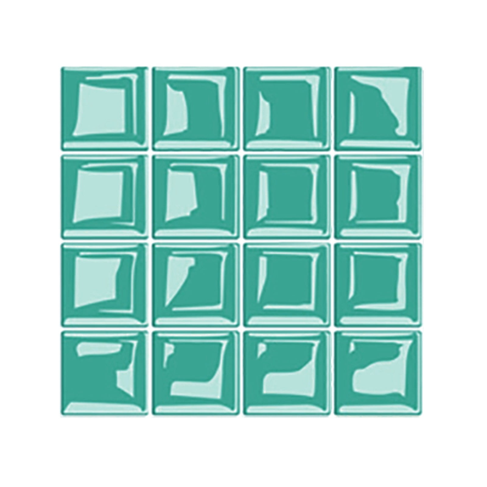 Harlik Peel And Stick Silver Mirror Glass Mosaic Tile Crystal Diamond ...