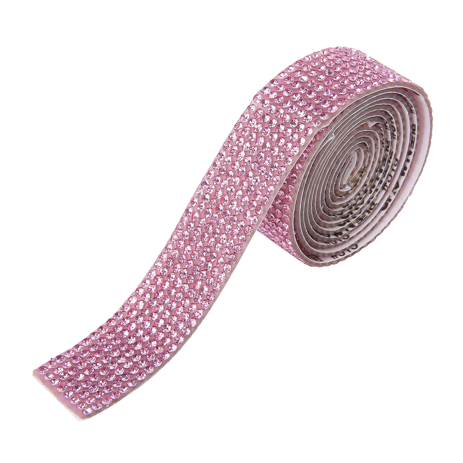 Harlik Pink Rhinestone Adhesive Ribbon - Diy Craft Glitter Trim ...