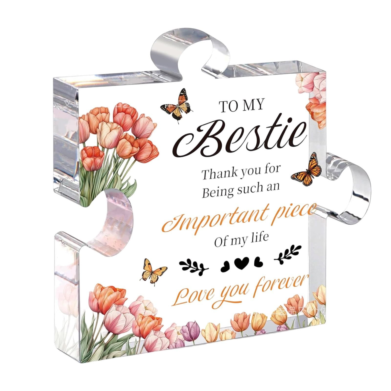 Harlik Teacher Appreciation Gift Engraved Acrylic Block Puzzle with ...