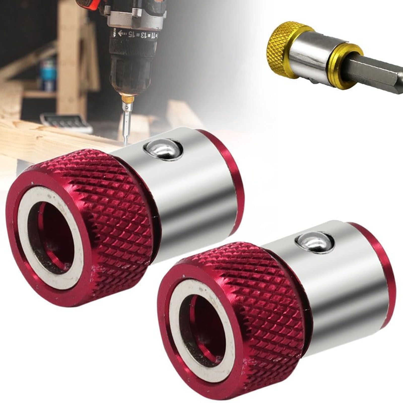 Harliver 2PCS Magnetic Screw Ring Bit, Magnetizer Ring, Metal ...