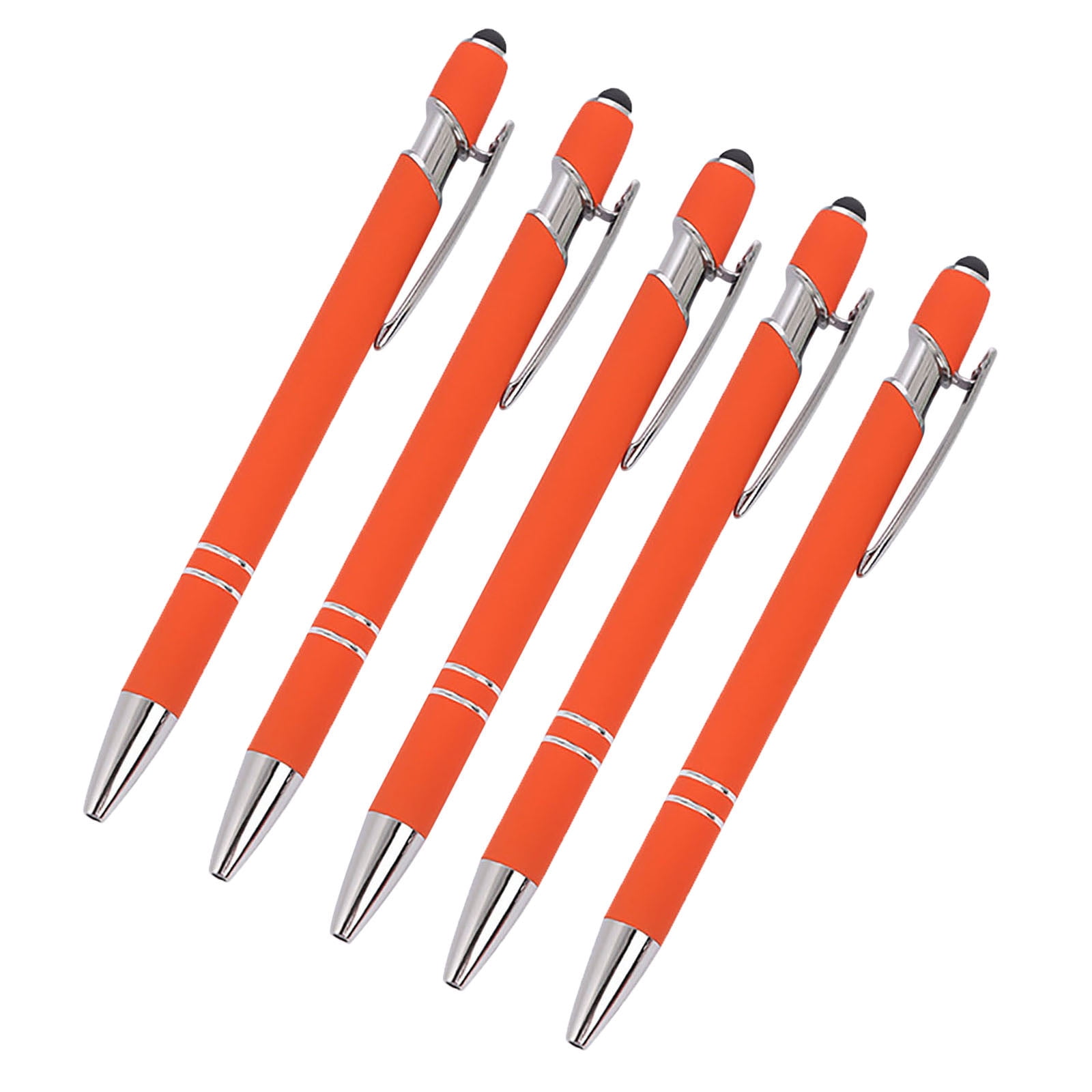 Harliver 5 Pack Ballpoint Pen 2-in-1 Stylus Retractable Ballpoint Pen ...