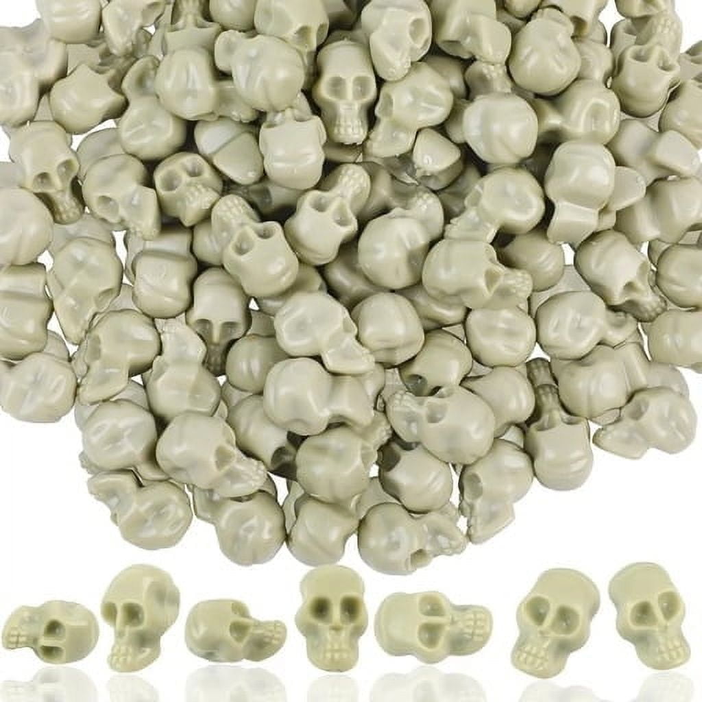 Harliver 50PCS Mini Skulls Heads Miniature Figurines Decorations, Fake ...