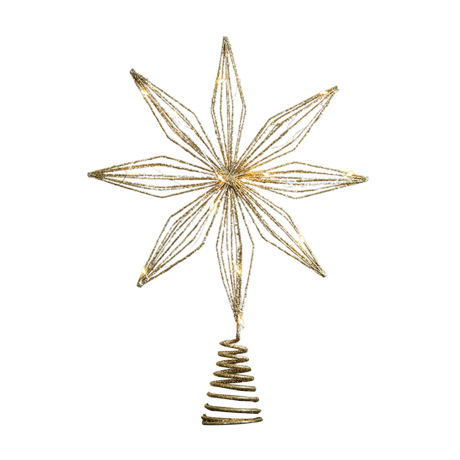 Harliver Brizled Gold Christmas Tree Topper, Hollow-Out Star Tree ...