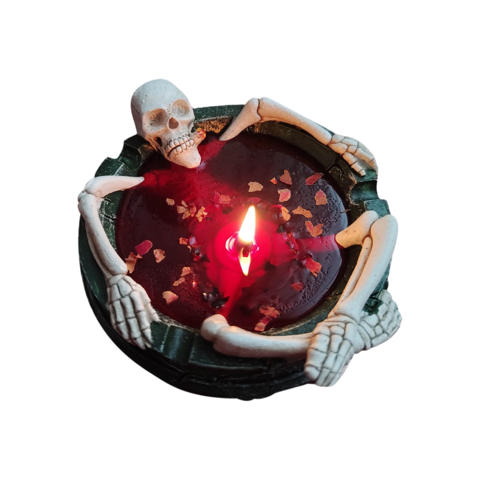 Harliver Halloween Decorations Skeleton Candle, Halloween Skeleton ...