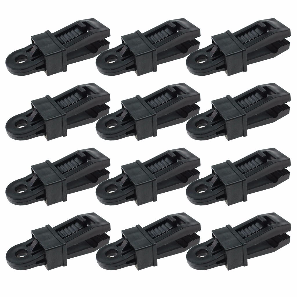 Harliver Heavy Duty Tarp Clips 12 Pieces, Multi-Purpose Awning Clamps ...