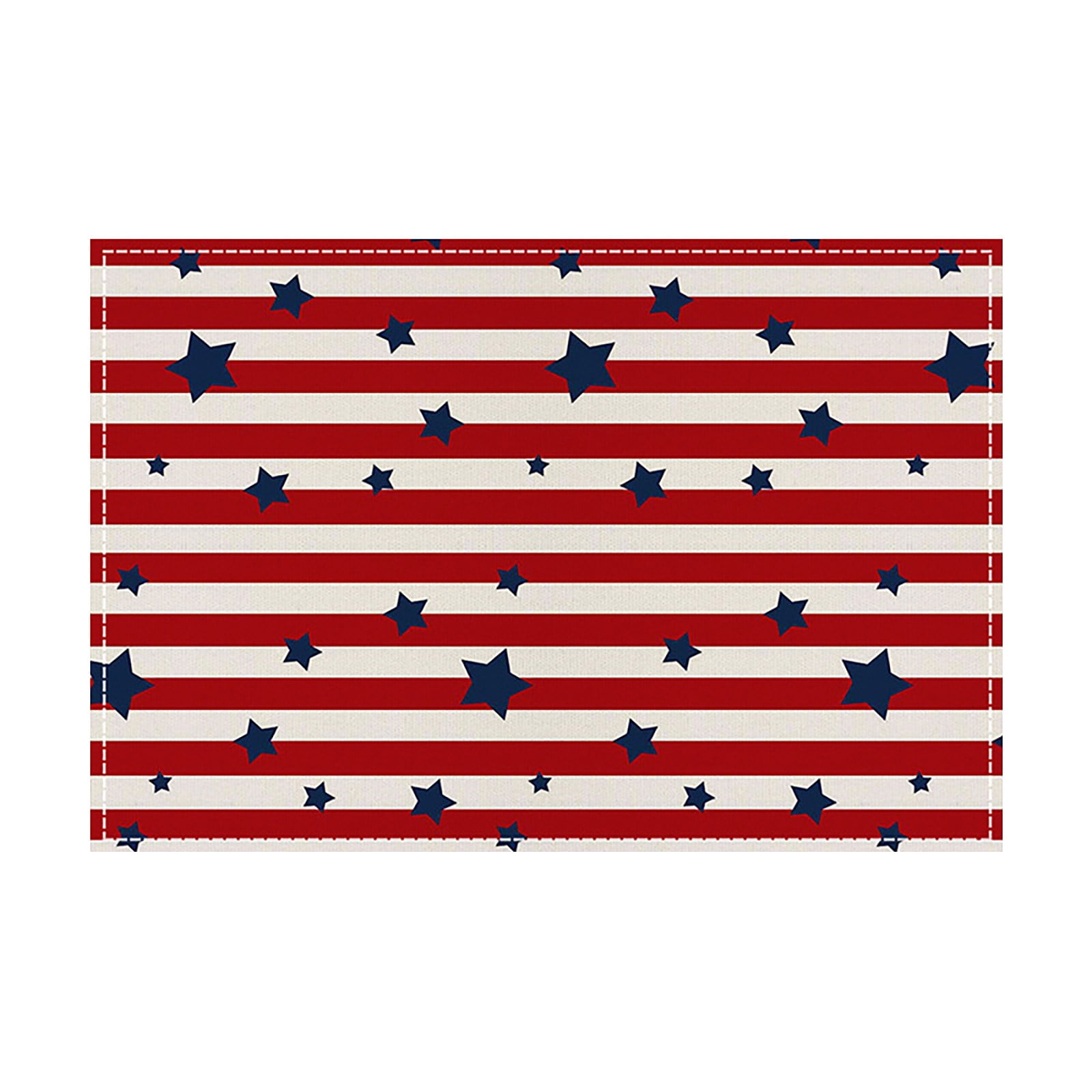 Harliver July 4th Placemats Red White Blue Heat Resistant Placemat ...