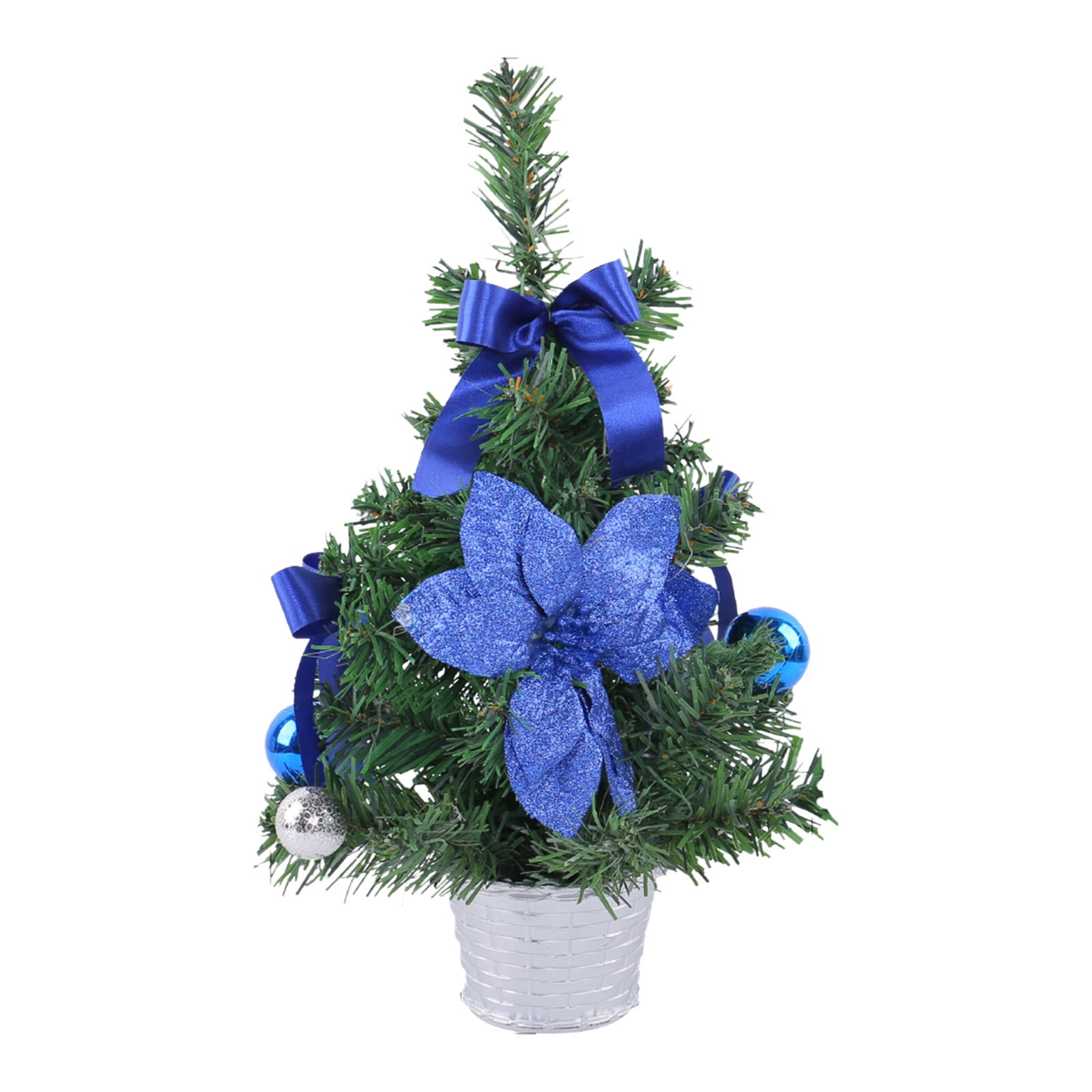 Harliver Mini Artificial Christmas Trees Canadian Pine Tree with Base ...