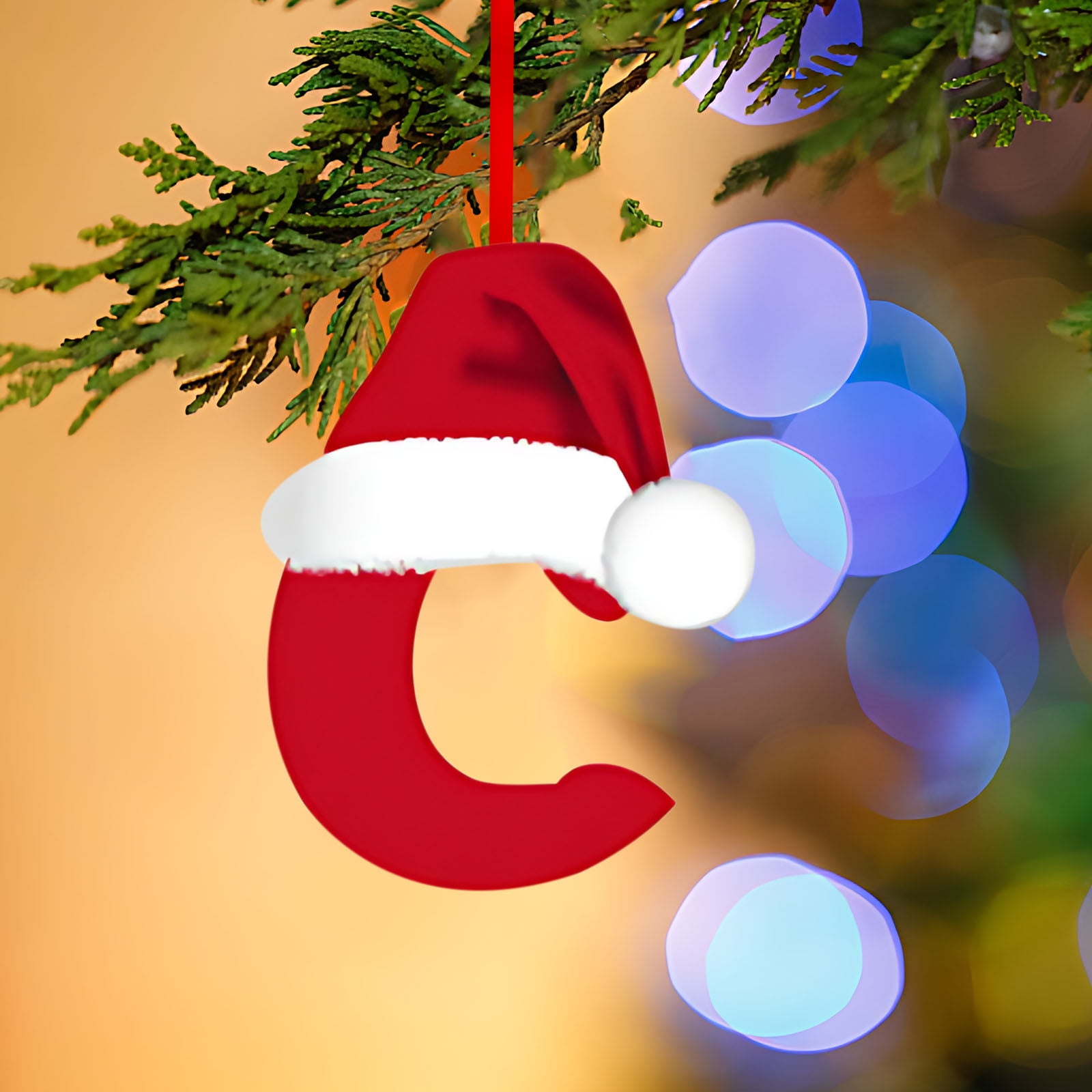 Harliver New Letter Ornaments for Christmas Tree, Christmas Letters ...