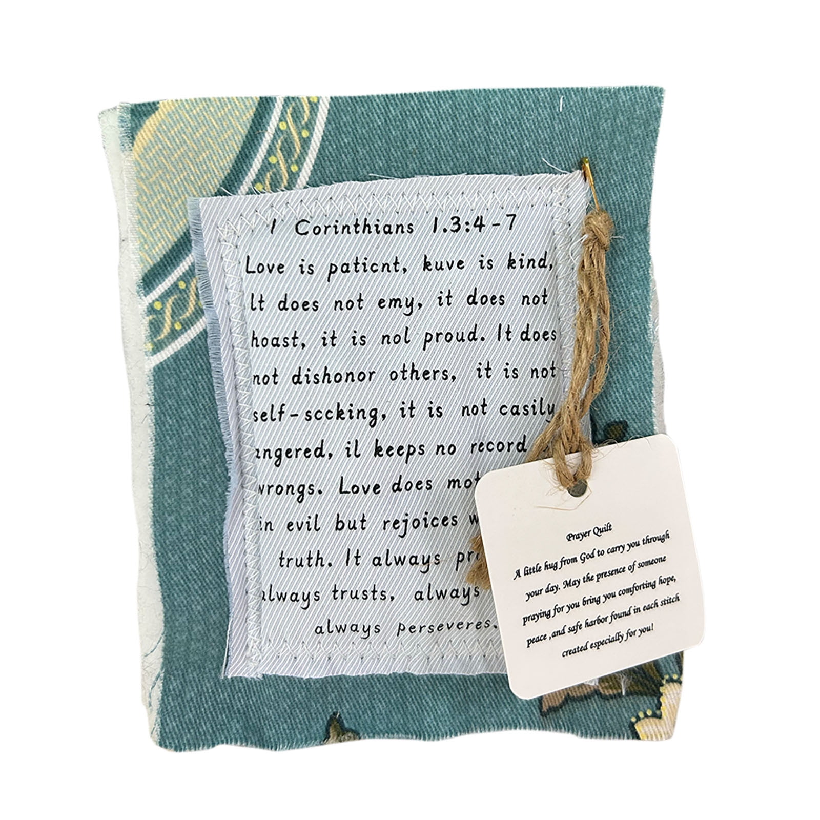 Harliver Prayer Quilt with Cross Inside,Handmade Sew Individually ...