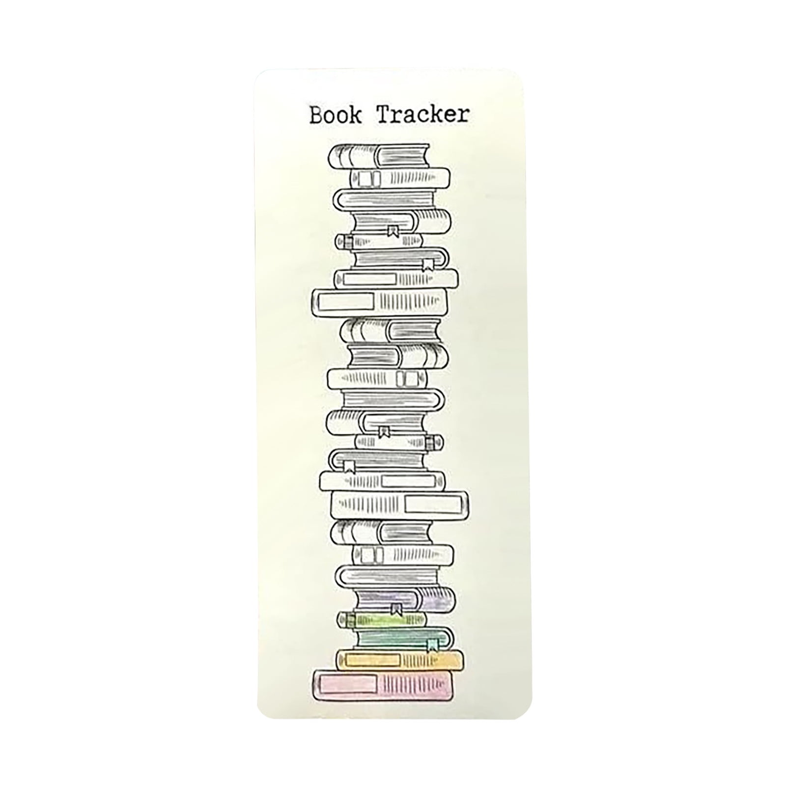Harliver Reading List Bookmark Tracker 3.25x7.75 Inch, Personal ...