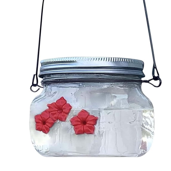 Harliver Sherem Mason Jar Hummingbird Feeder, Sherem Hummingbird Feeder ...