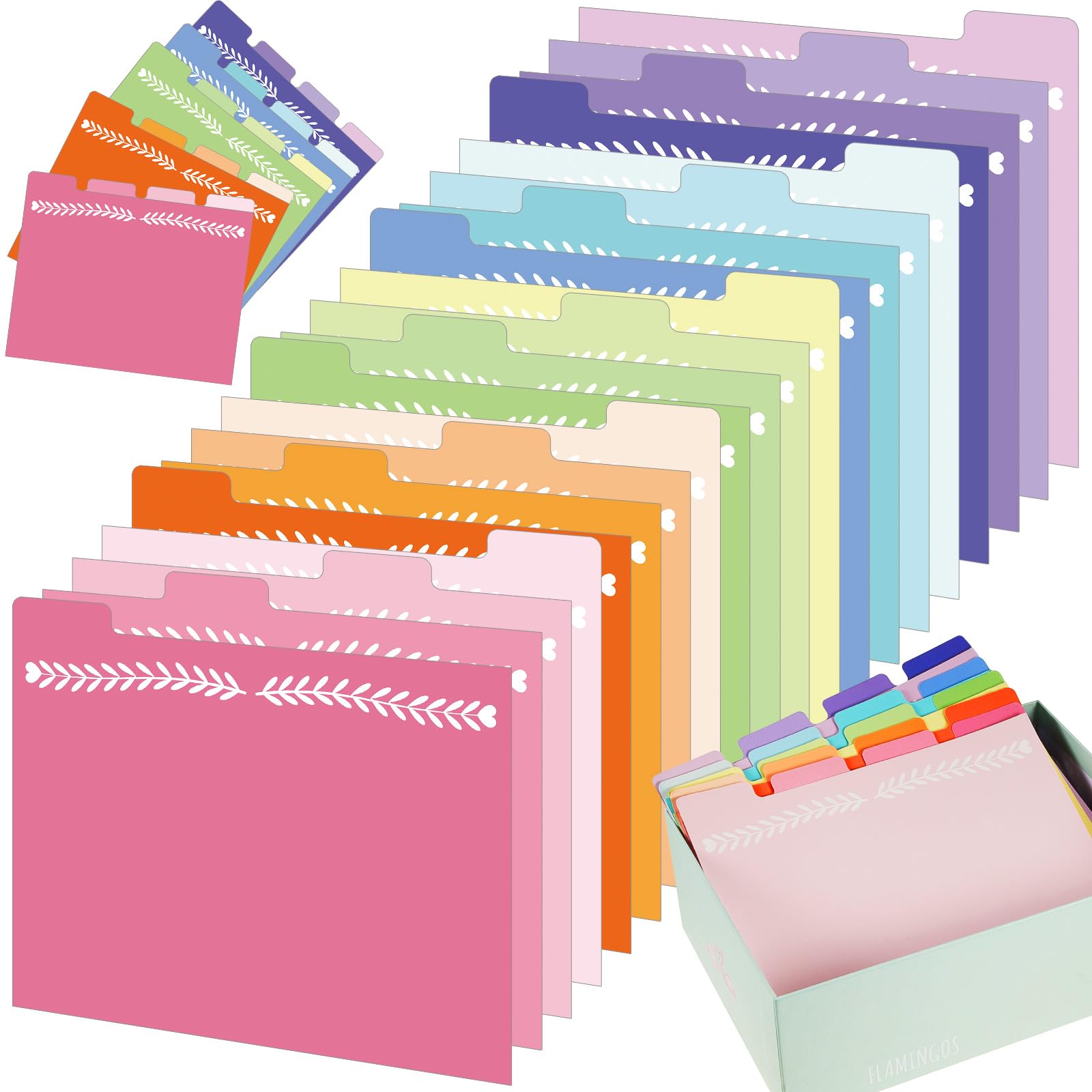 Harloon 20 Pcs Greeting Card Organizer Dividers 8.8 x 6.7 Inches Blank ...