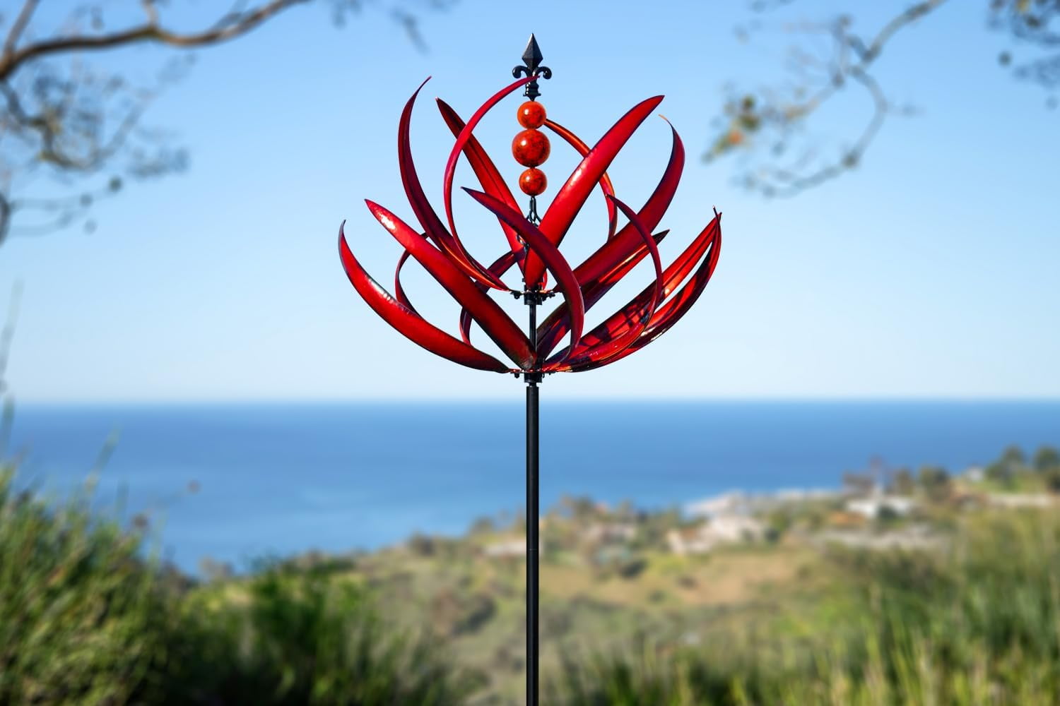 Harlow Wind Spinner Rotator Iron Inground Windmill Garden Harlow Wind ...