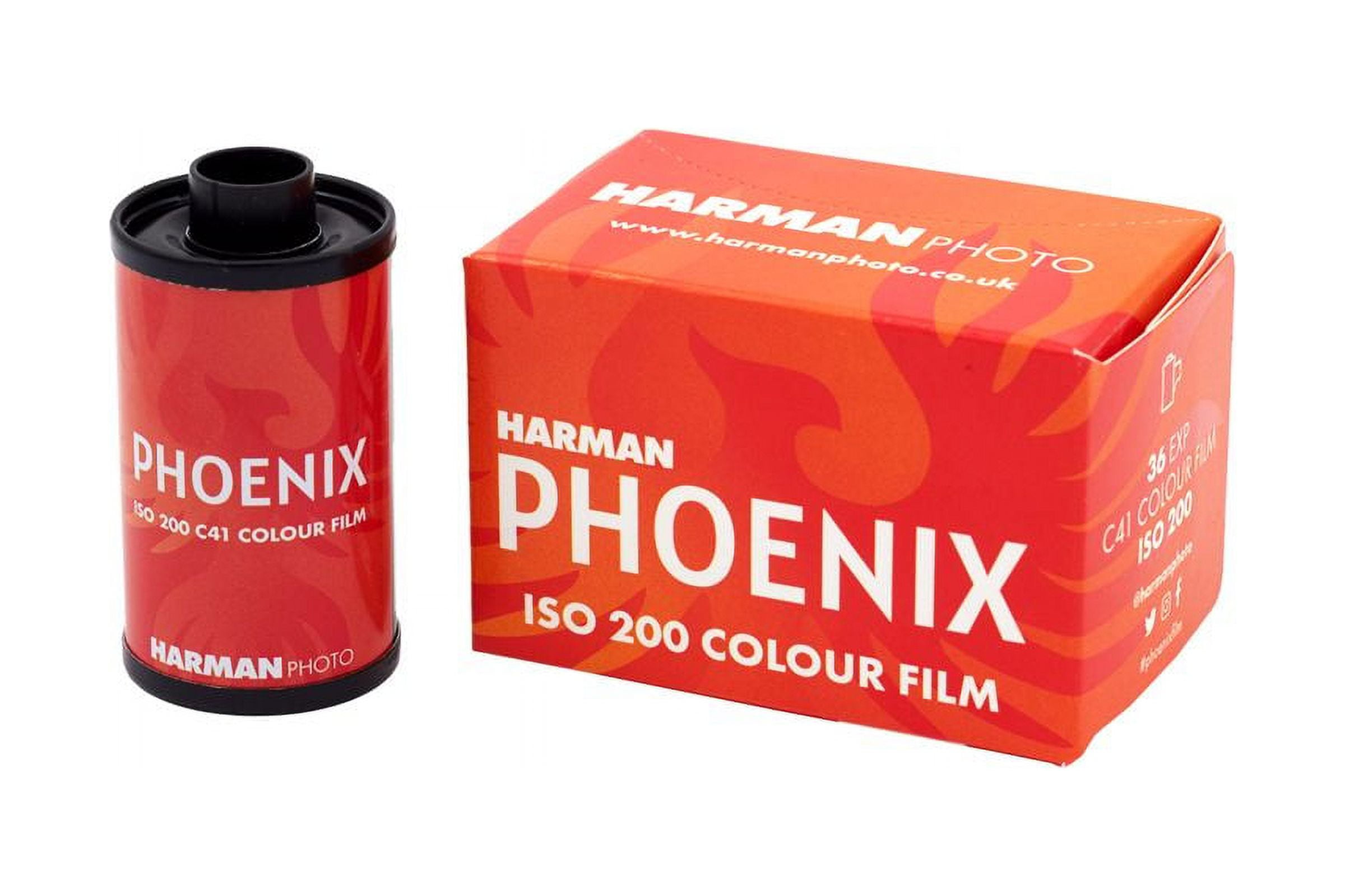 Harman Phoenix 200 ISO Color C41 35mm 36 Exp Film 2-pack, High Contrast ...
