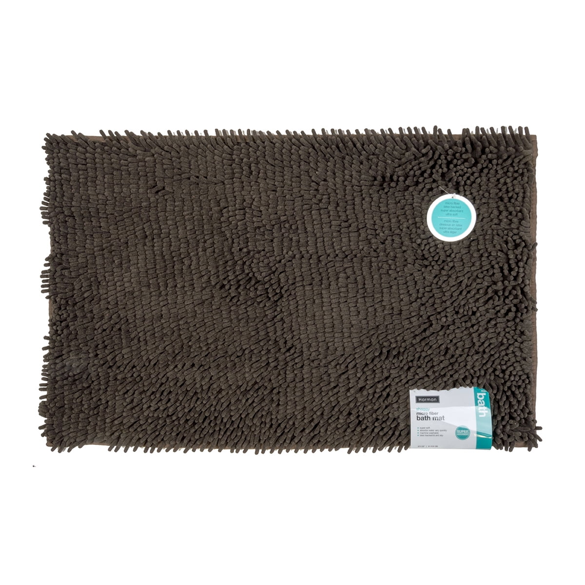 Harman Shaggy Micro Fiber Bath Mat, Chocolate Brown - Walmart.com