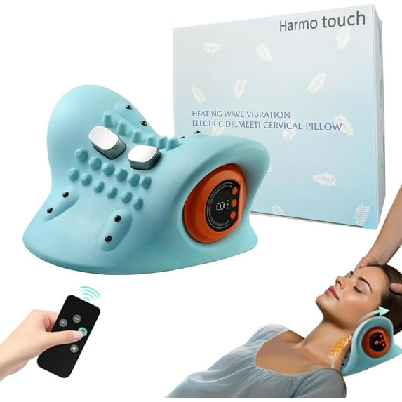 Harmo touch Neck Massager with Heat.Neck Traction Device and Deep ...