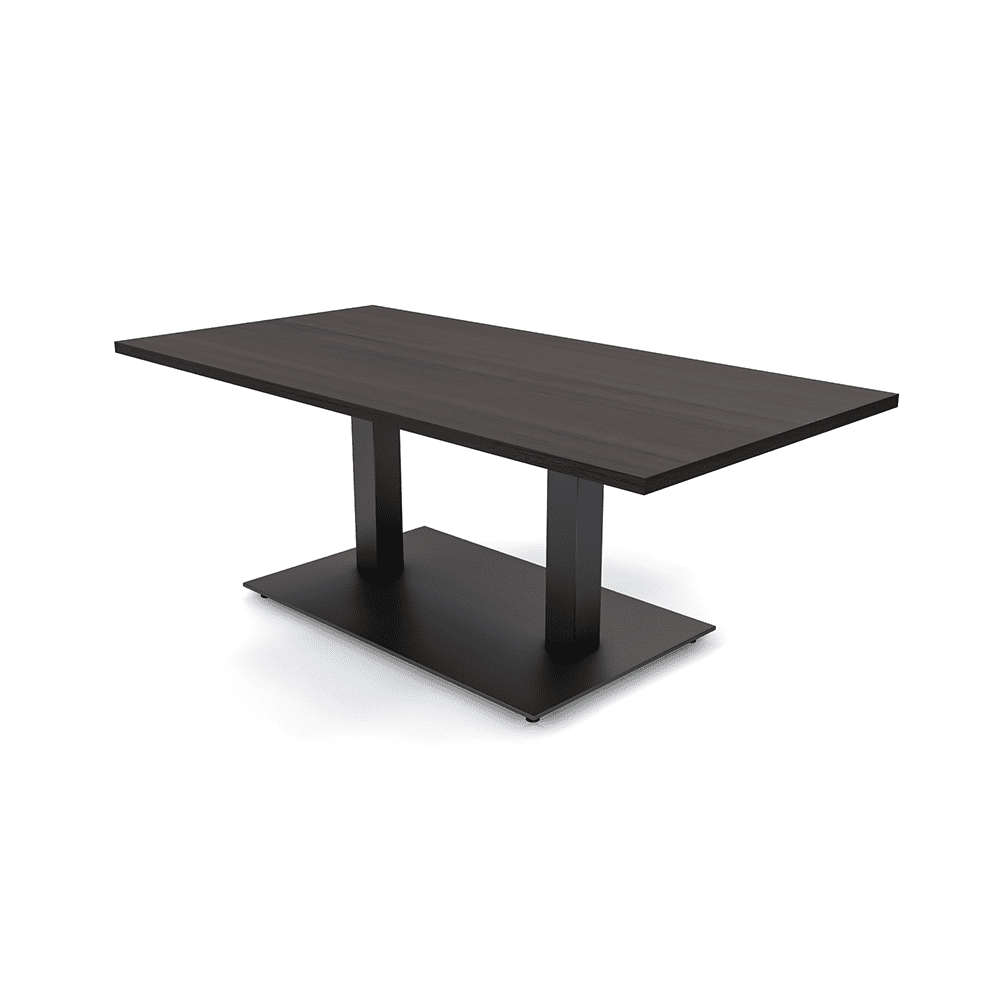Harmon Series 5Ft Small Rectangular Coffee Table Square Metal Base ...