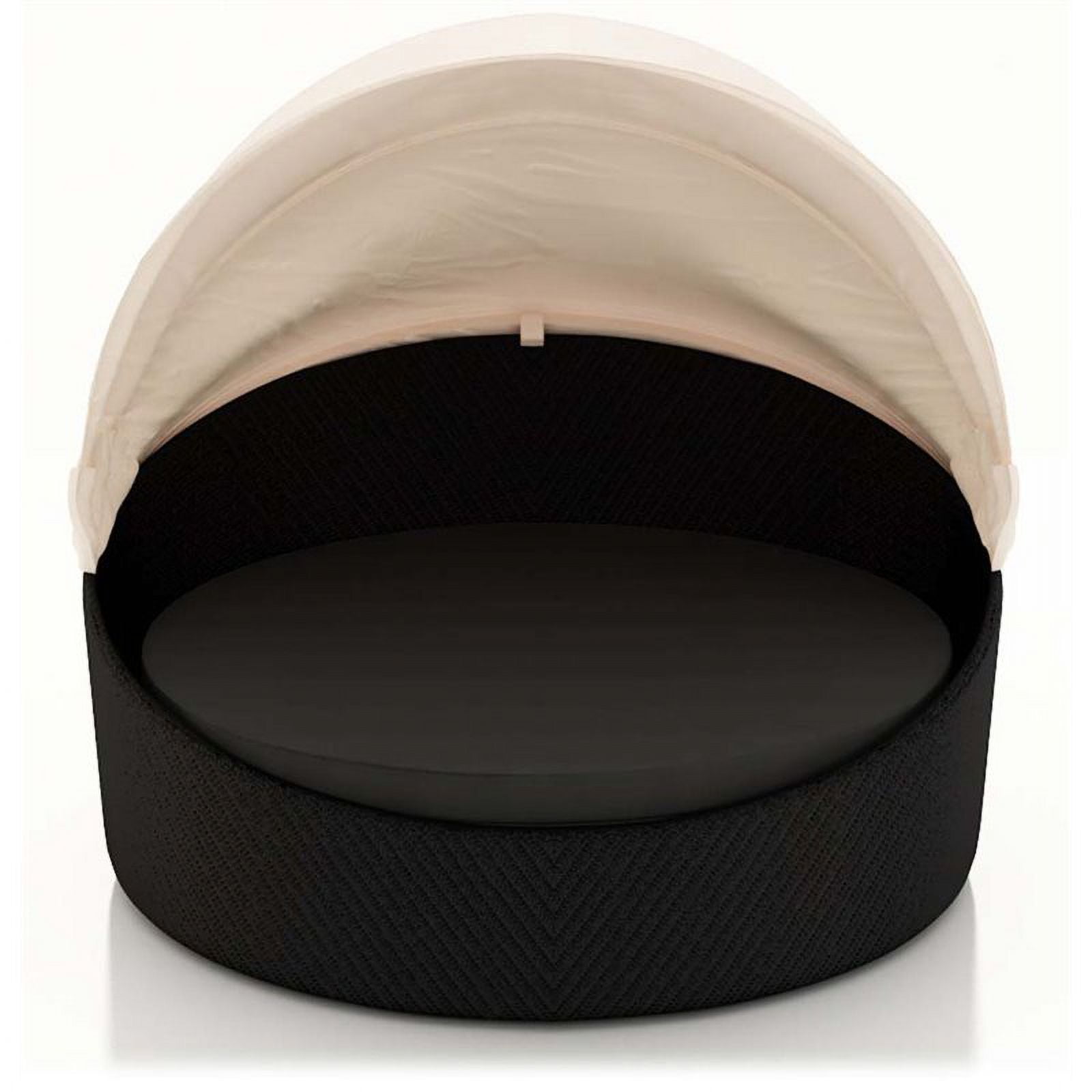 Harmonia Living Wink Canopy Patio Daybed in Canvas Charcoal - Walmart.com