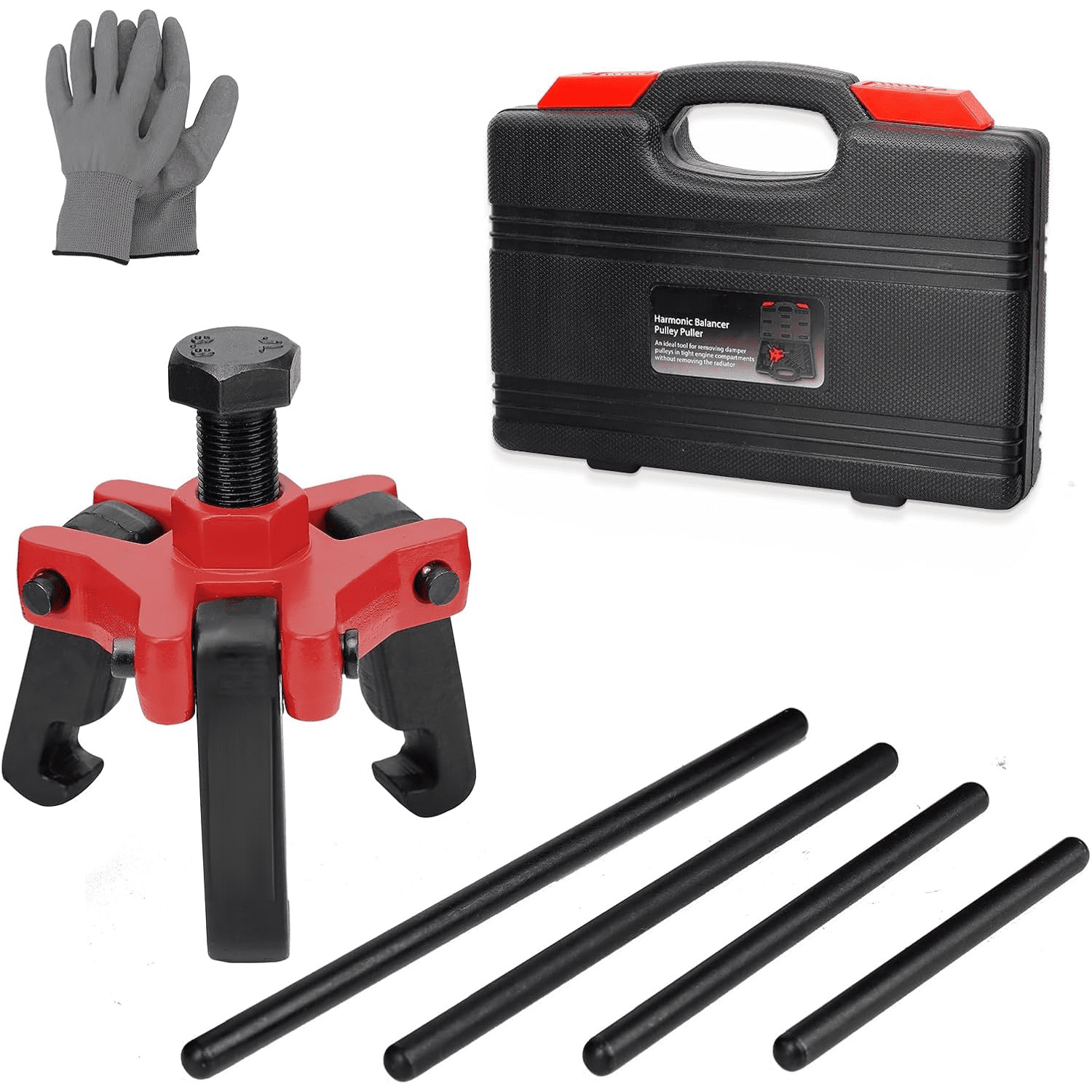 Harmonic Balancer Pulley Puller Set Adjustable 3-Jaw Puller Tool for ...