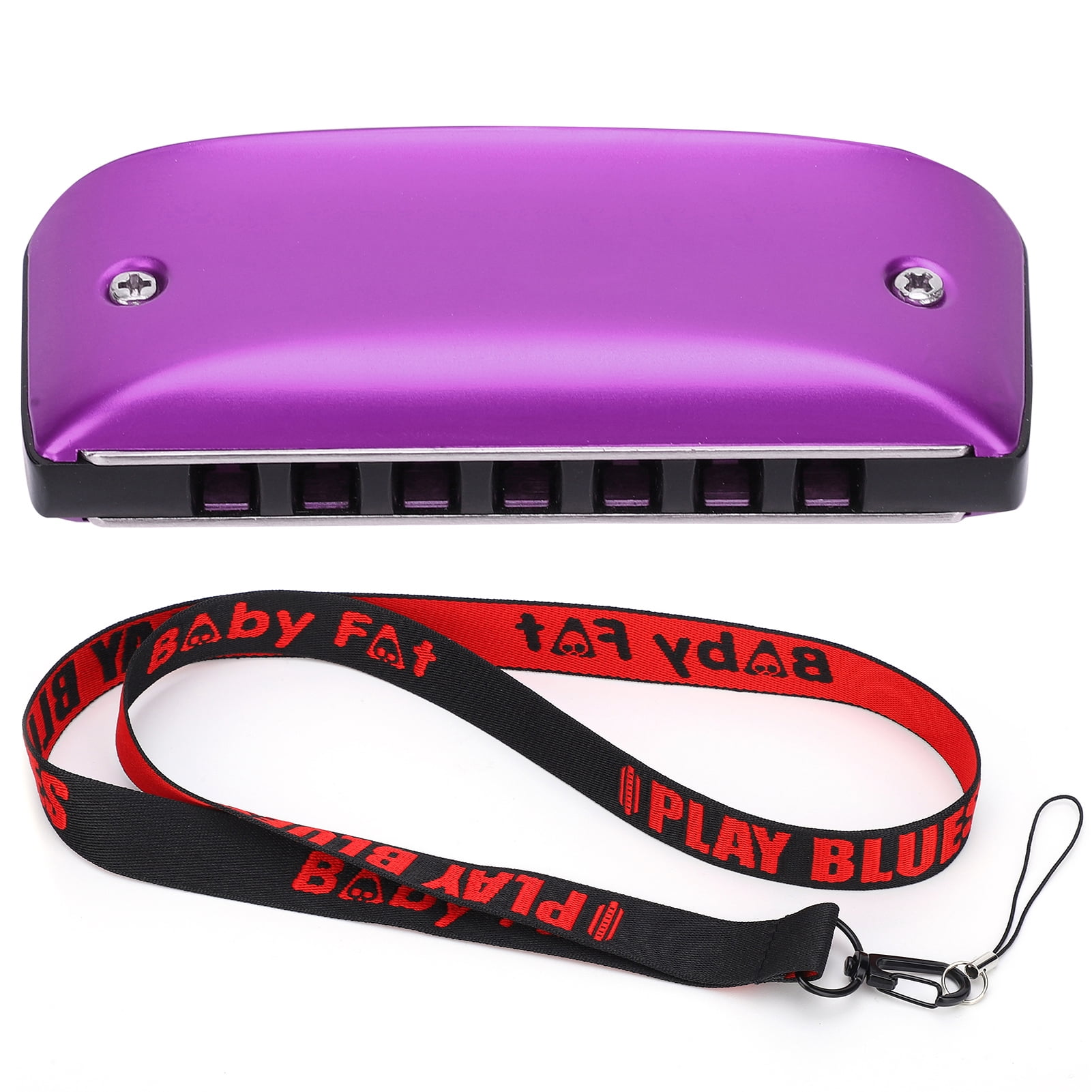 Harmonica 7-Hole Mini Blues Student Adult Beginner Playing Color Mouth ...