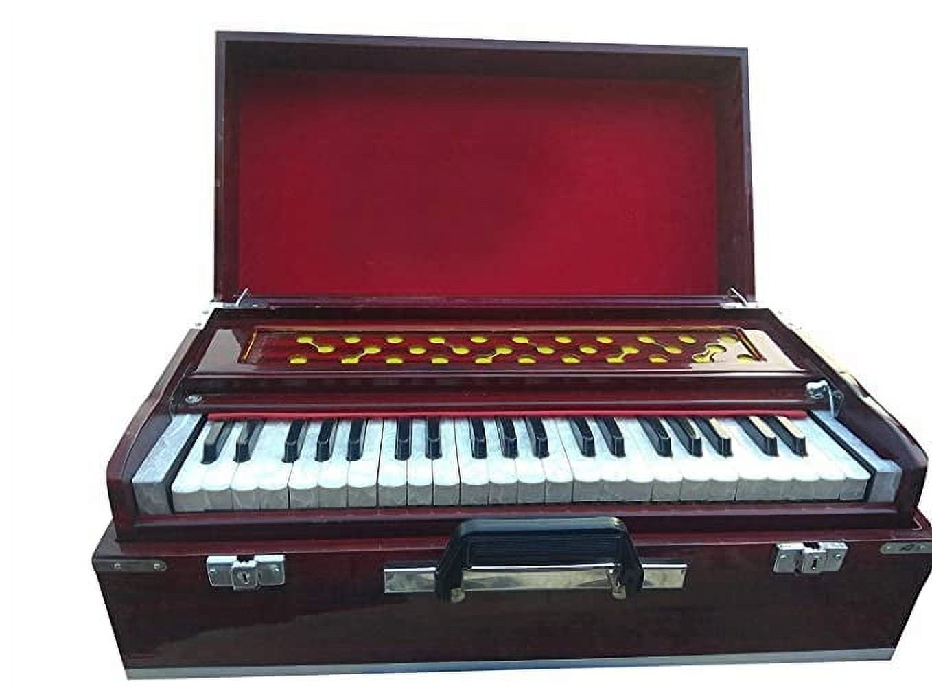 Harmonium Instrument Folding Portable With Coupler & Free Carry Bag ...