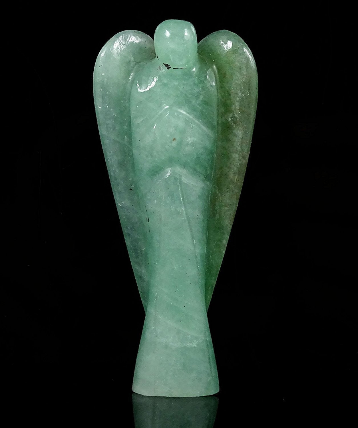 Harmonize Green Aventurine Stone Carved Angel Psychic Reiki Healing ...