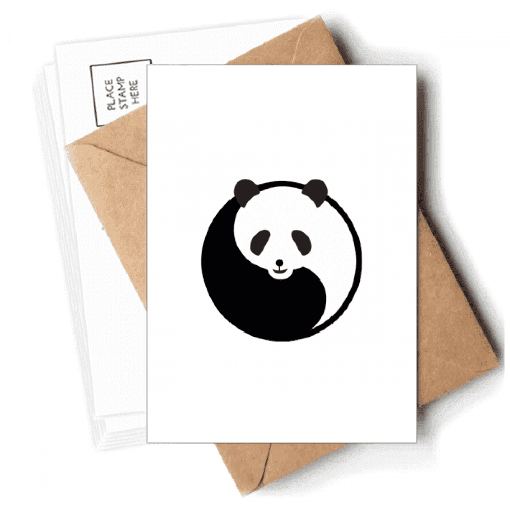 Harmonize Positive Negative Panda Surroundings Postcards Envelopes ...