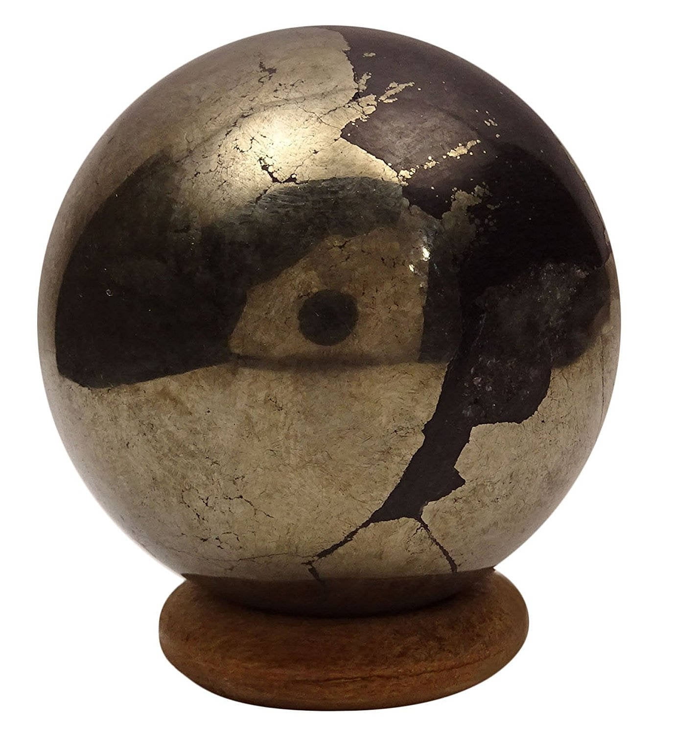 Harmonize Pyrite Stone Mini Sphere Ball Energy Balancing Reiki Healing ...