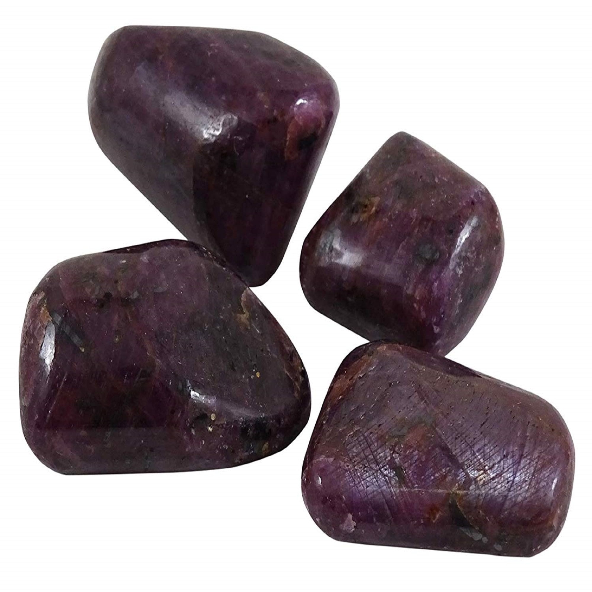 Harmonize Ruby Tumbled Assorted Size Natural Reiki Healing Stones- 4 ...