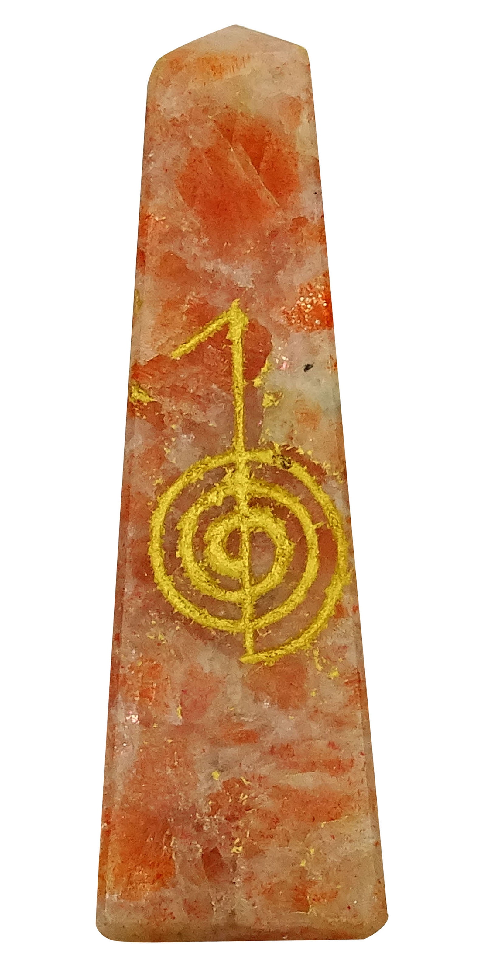 Harmonize Sunstone Tower Traditional 4 Reiki Healing Crystal Symbol ...