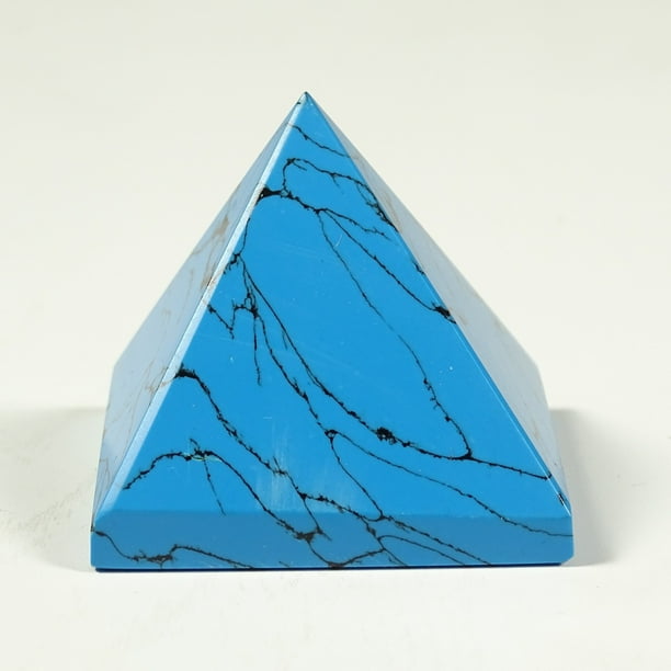 Harmonize Turquoise Stone Pyramid Blue Energy Generator Reiki Healing ...
