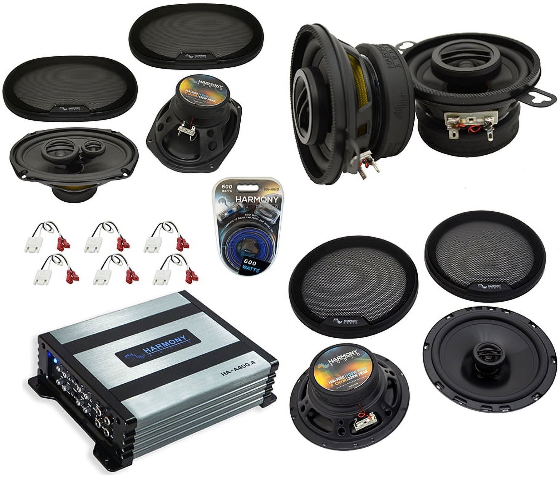 Harmony 300 & 800 Watts Car Speakers, Black, 8 Pack - Walmart.com