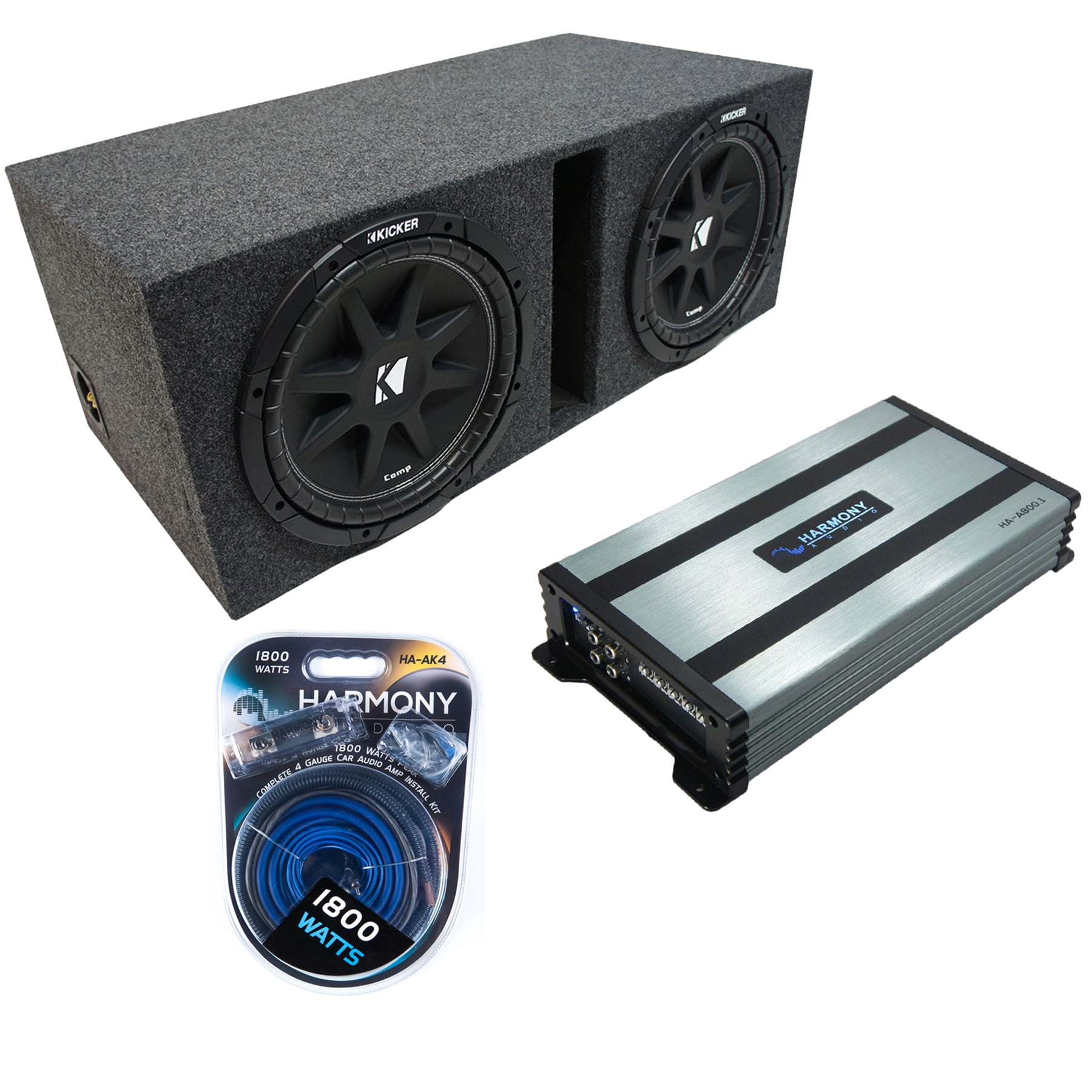 "Universal Car Stereo Dual 15"" Kicker Comp C15 Subwoofer Enclosure ...