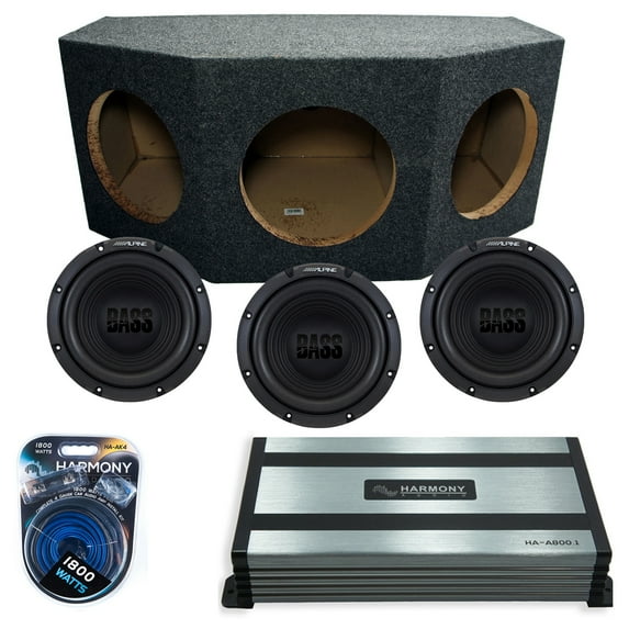 Harmony Audio Alpine fits Rear Angle W12S4 Triple 12" Subwoofer 750W ...
