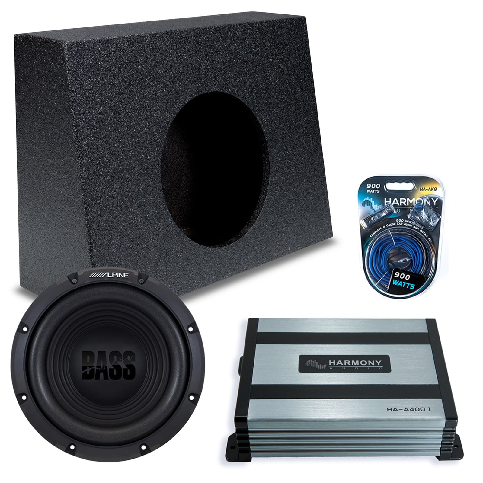 Harmony Audio Alpine fits Universal Truck W10S4 Single 10" Subwoofer ...