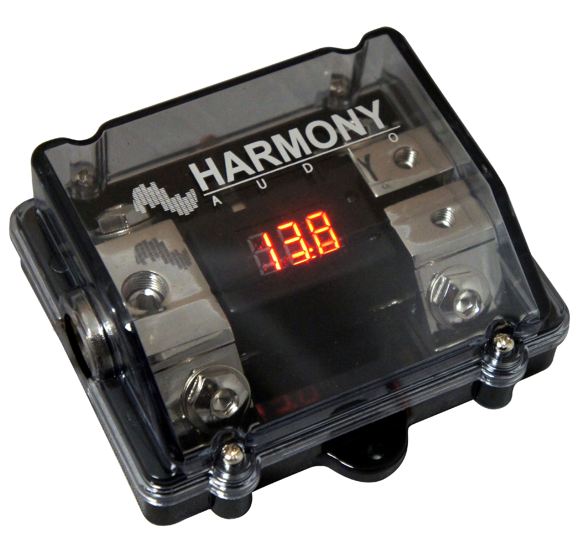 Harmony Audio HA-ANLD2 Car 2-Way Voltage Display Fuseholder 1/0GA IN ...