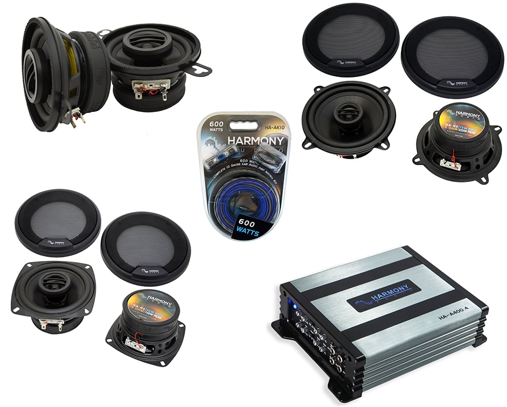 Harmony BMW 3 Series 99-01 HA-R35 3.5" 90W Speakers, HA-R5 5.25" 225W & 800W Amp - Walmart.com
