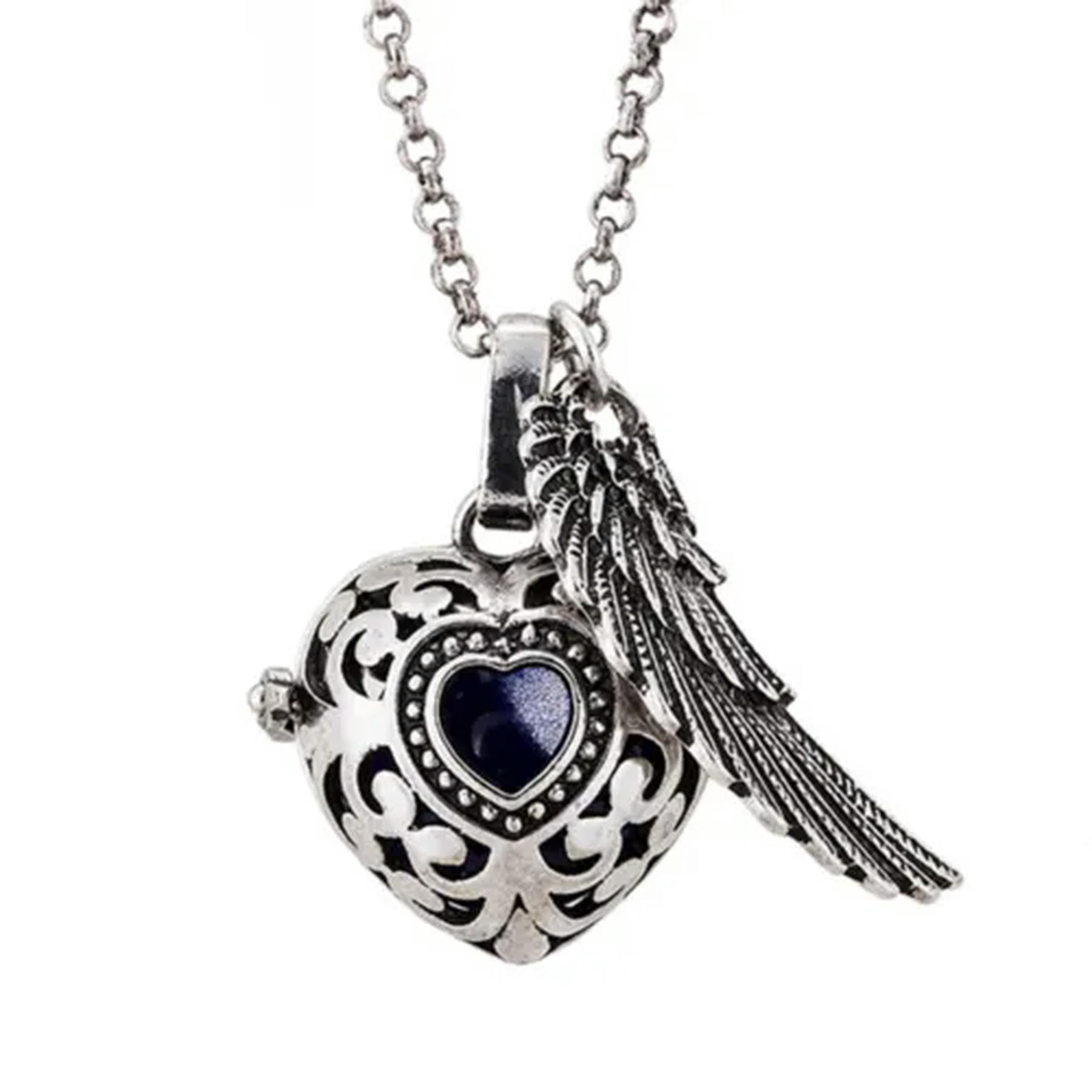 Harmony Ball Cage Leather Silver Locket Angel Caller Sound Pendant ...