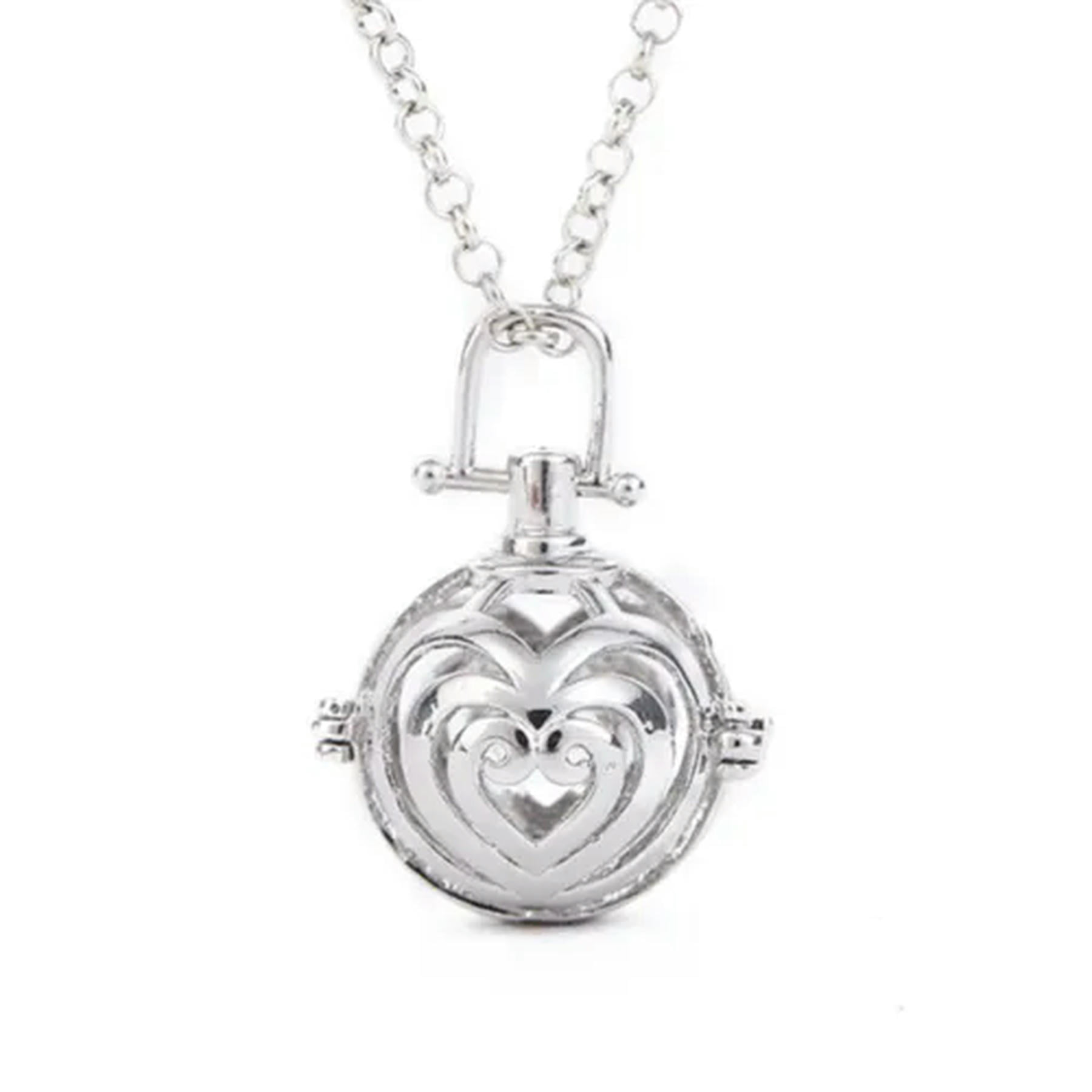 Harmony Ball Cage Leather Silver Locket Angel Caller Sound Pendant ...