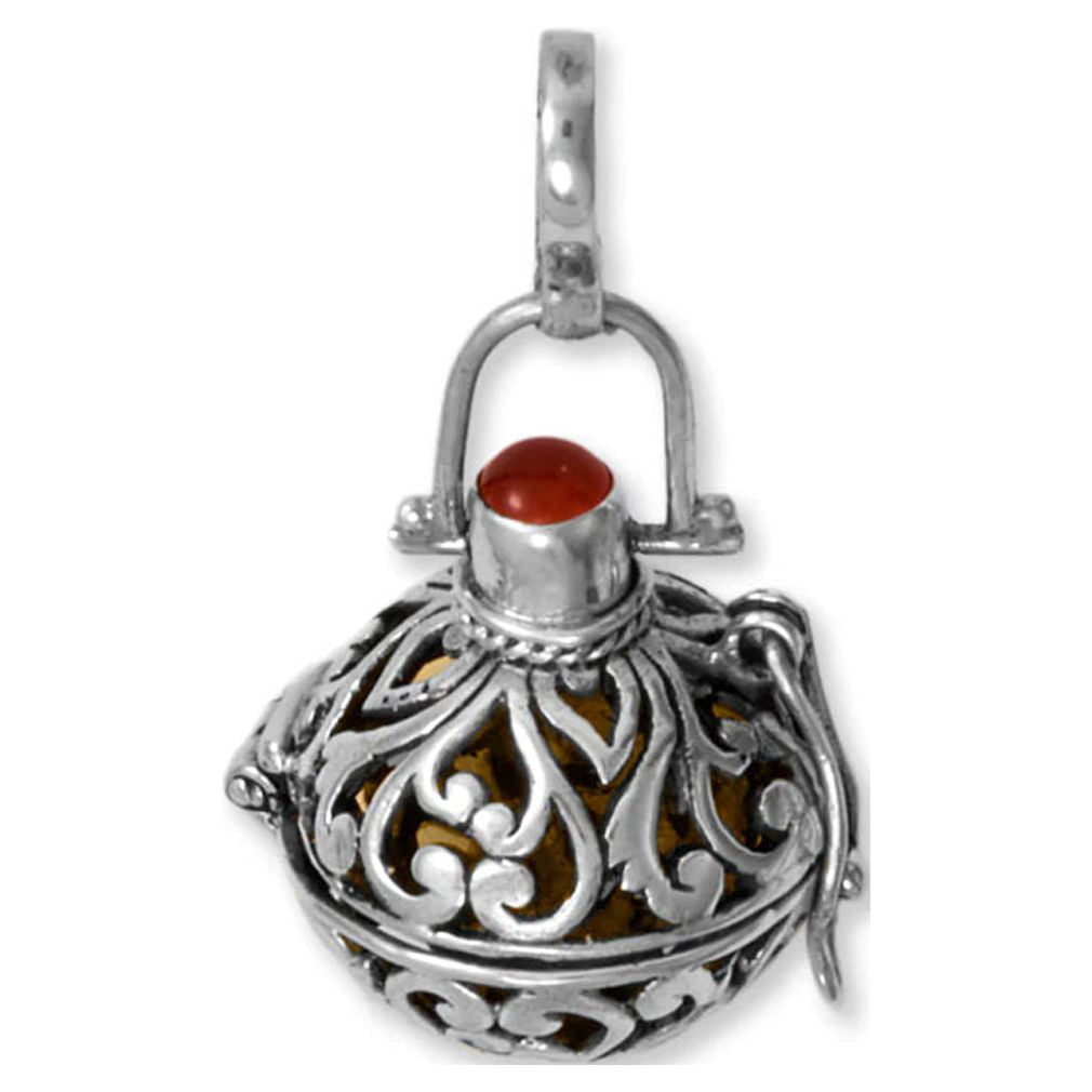 Harmony Ball Pendant with Carnelian with Gentle Bell Sound - Walmart.com