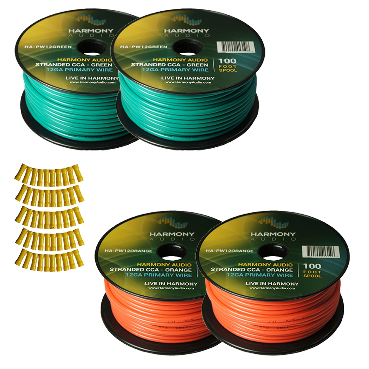 Harmony Car Primary 12 Gauge Power or Ground Wire 400 Feet 4 Rolls ...