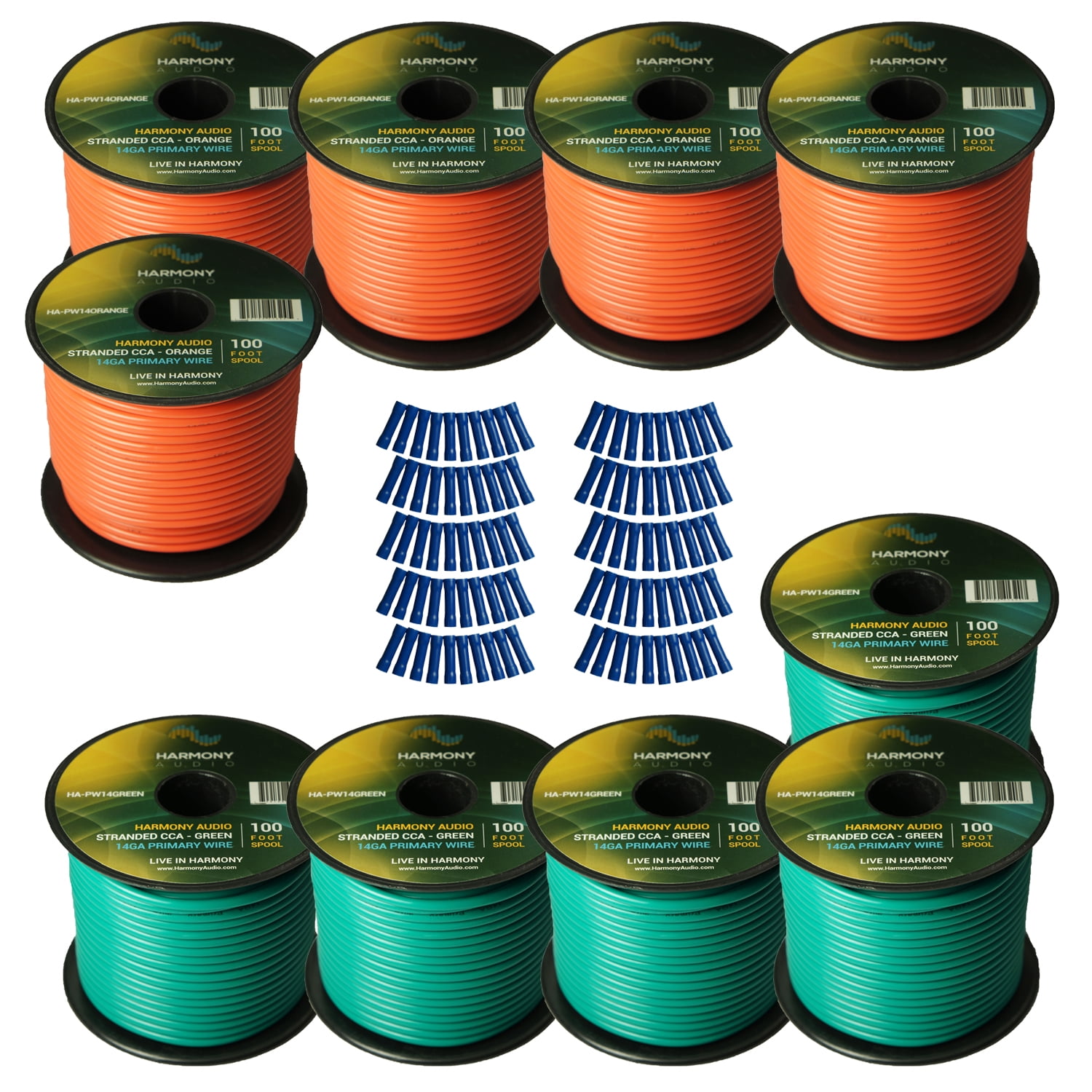 Harmony Car Primary 14 Gauge Power - Ground Wire 1000 Feet 10 Rolls ...