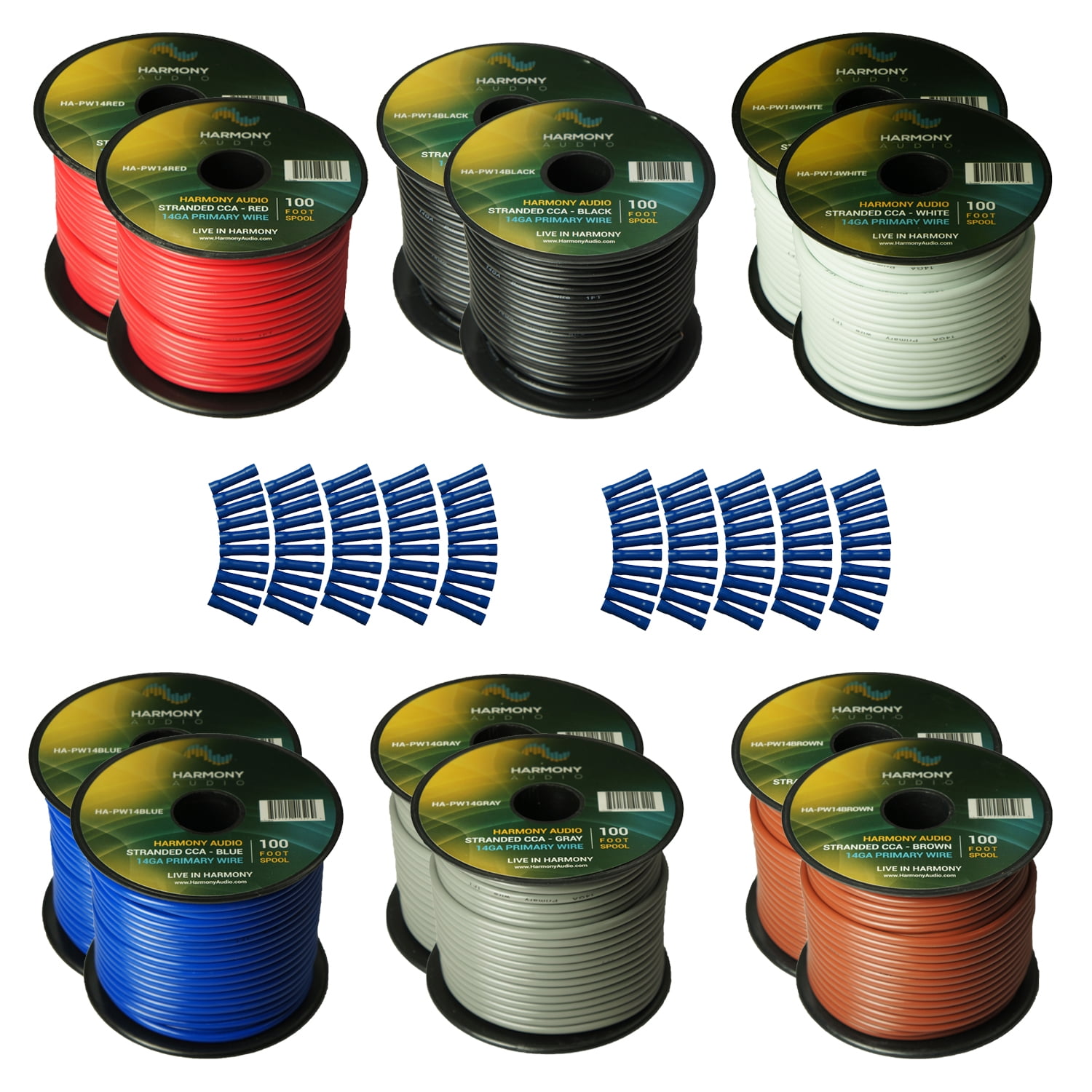 Harmony Car Primary 14 Gauge Power or Ground Wire 1200 Feet 12 Rolls ...