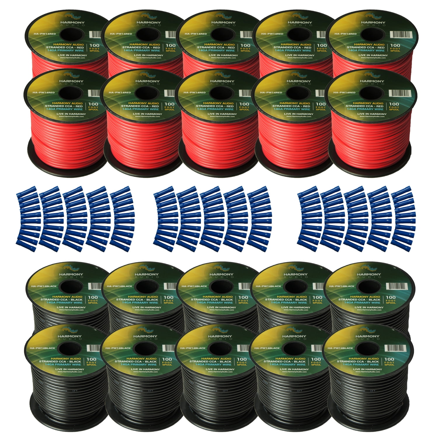 Harmony Car Primary 14 Gauge Power or Ground Wire 2000 Feet 20 Rolls ...