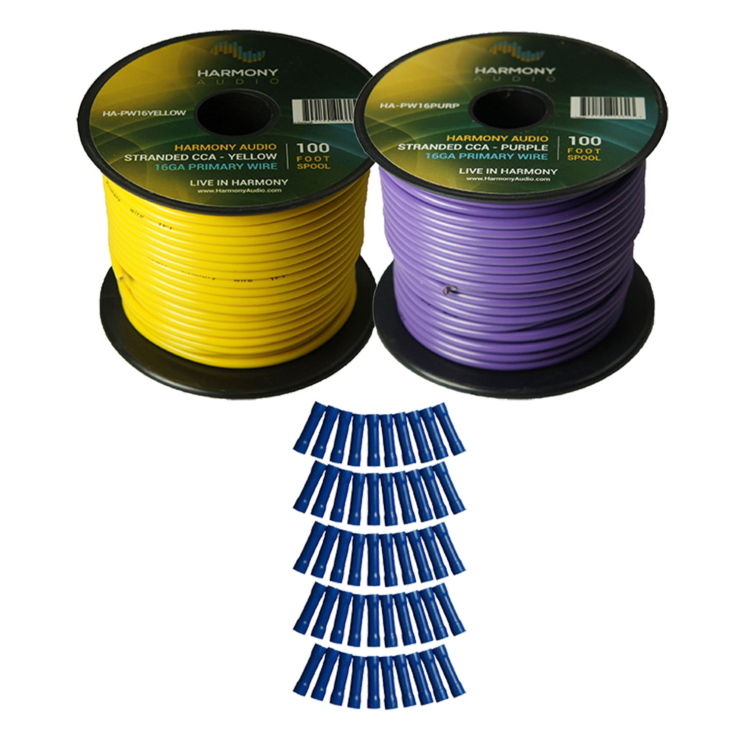 Harmony Car Primary 16 Gauge Power or Ground Wire 200 Feet 2 Rolls ...