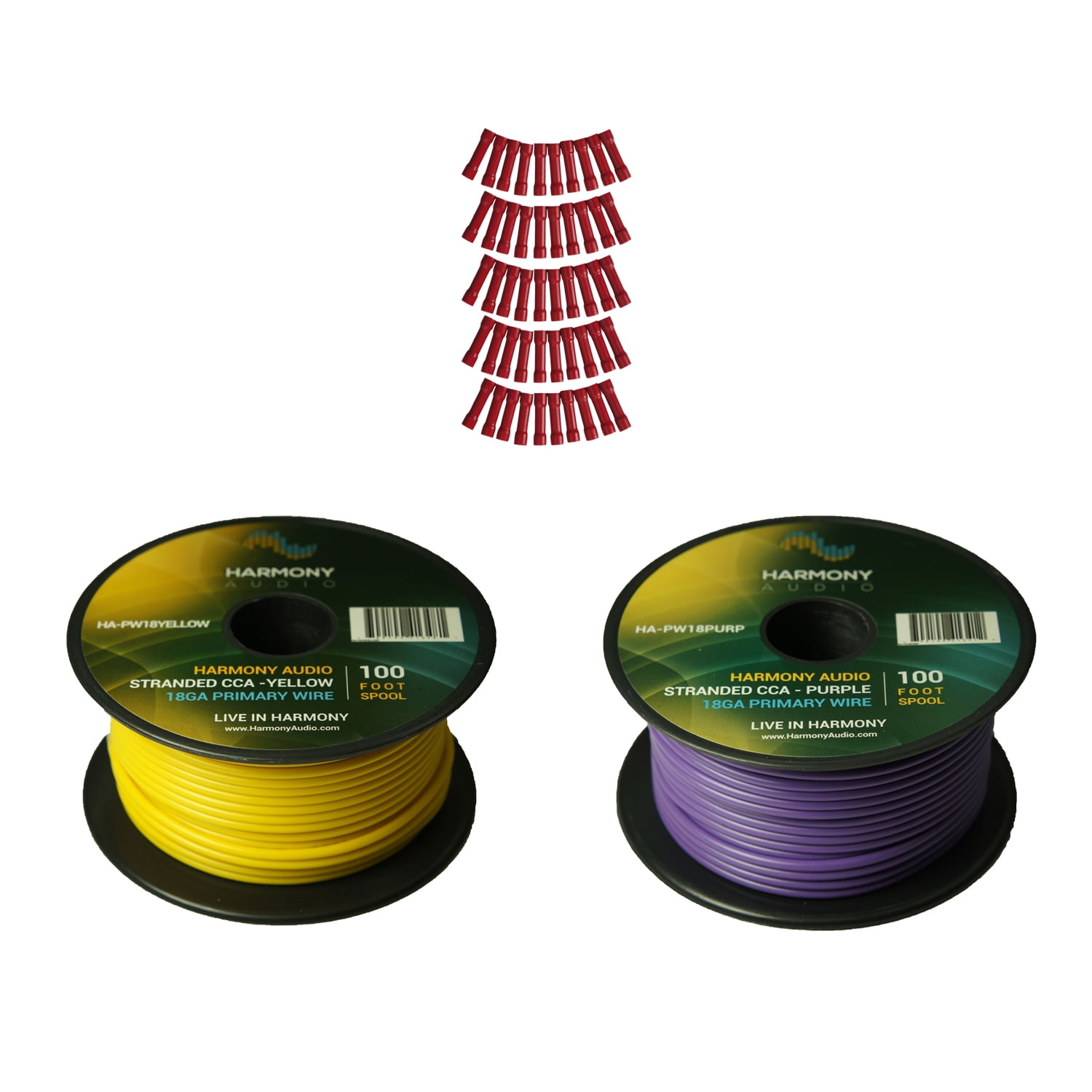 Harmony Car Primary 18 Gauge Power or Ground Wire 200 Feet 2 Rolls ...